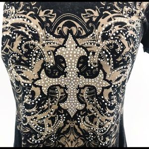 Vocal | Tops | Vocal Nwot Rhinestone Embellished Top | Poshmark